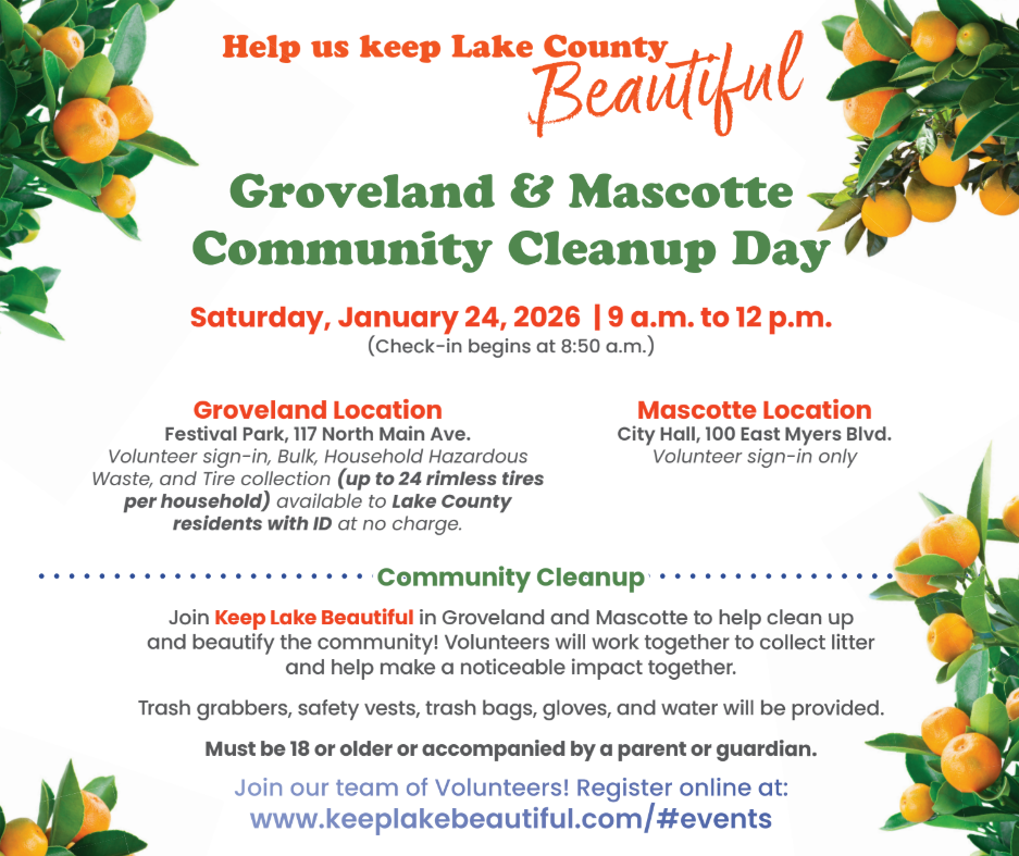 Groveland Community Cleanup - Keep Florida Beautiful